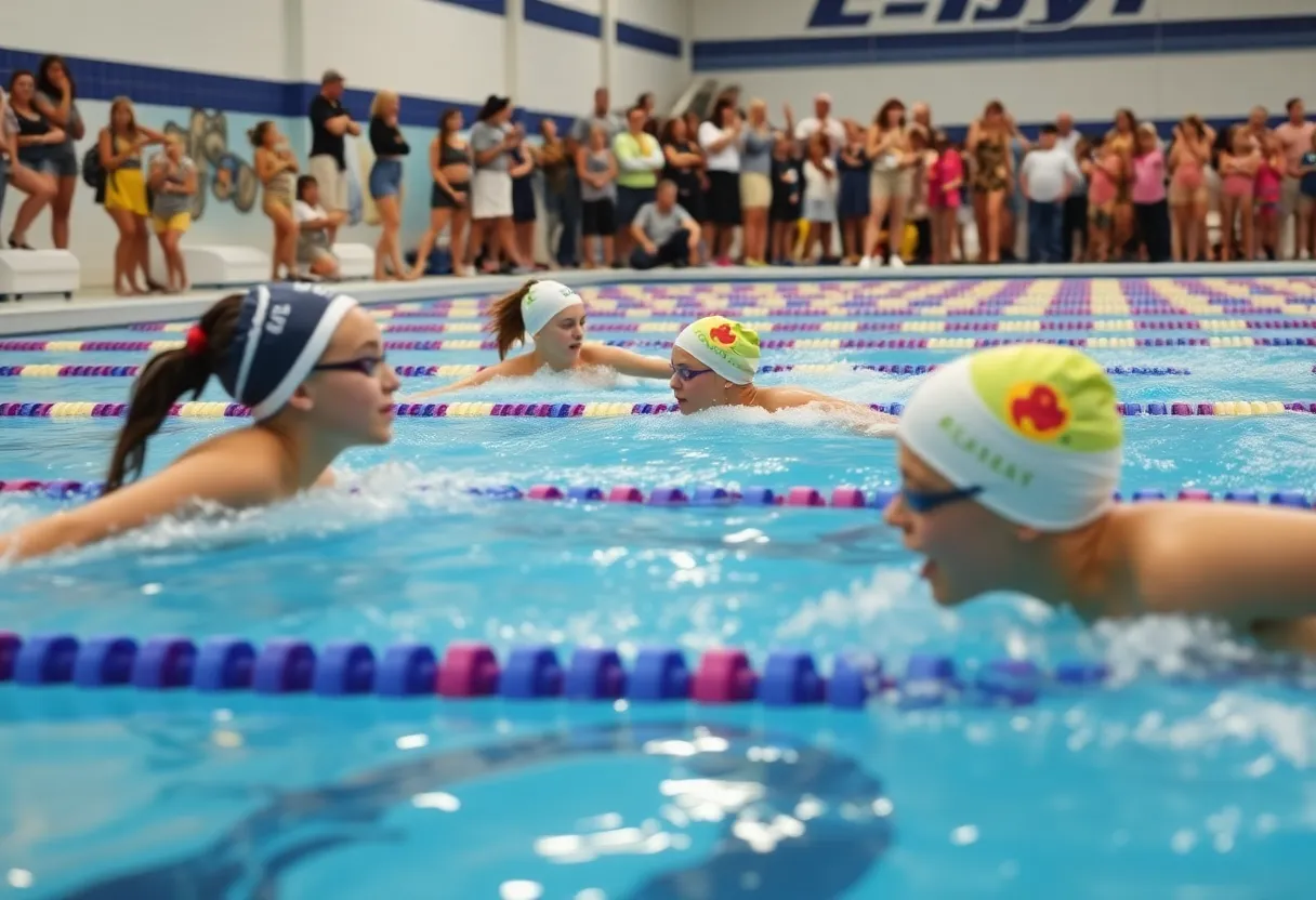 Ridgefield Girls Swimming Championship Victory